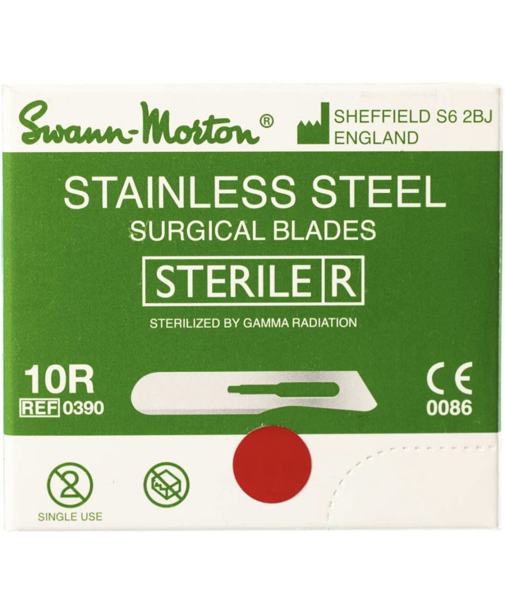 #10R Swann Morton Dermaplaning Blade (Butter Blade), Qty 25 ...