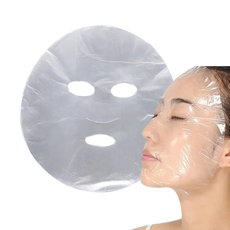 Disposable Facial Sheet Mask, Transparent Plastic (100 pieces ...